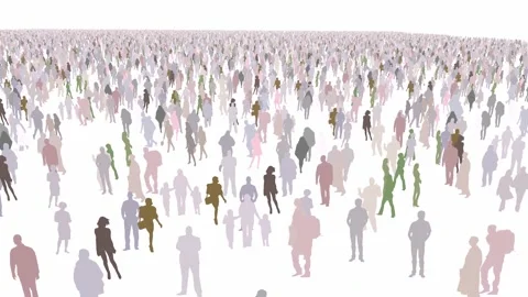 People Silhouette Animation Family Stock Video Footage | Royalty Free ...