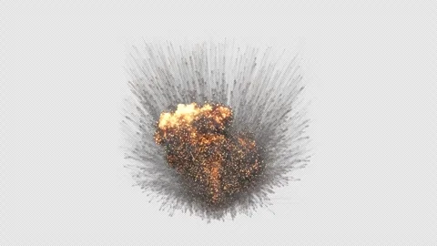 Huge Explosion with trails, transparent ... | Stock Video | Pond5