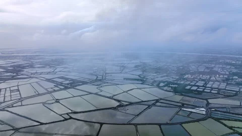 Huge Fish Farms And Fields In Taiwan | Stock Video | Pond5