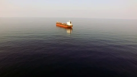 Huge large mega ULCV container ship sail... | Stock Video | Pond5