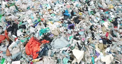 Huge mountain of garbage, unsorted garba... | Stock Video | Pond5