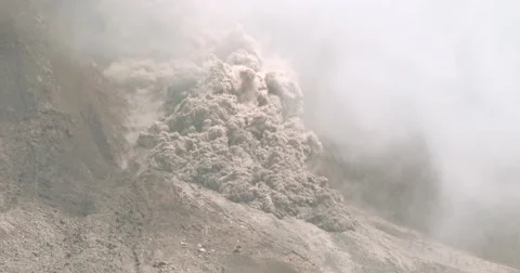 Huge Pyroclastic Flow Surges From Volcan... | Stock Video | Pond5