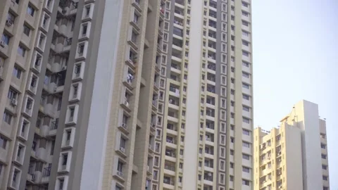 huge residential building tilt-up shot o... | Stock Video | Pond5