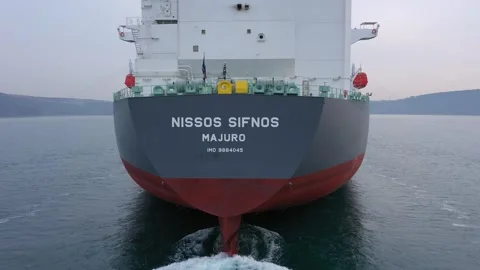 Huge rudder of the crude oil tanker mane... | Stock Video | Pond5