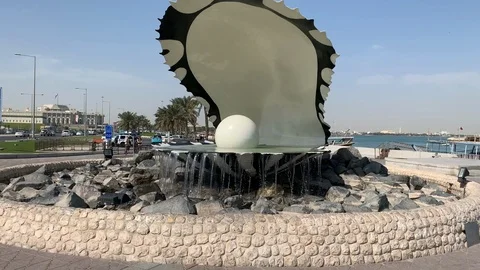 Huge shell and pearl well standing in Dh... | Stock Video | Pond5