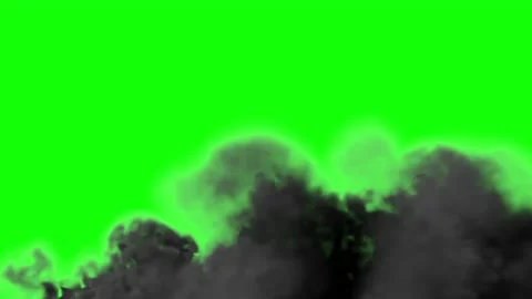 Huge smoke line at screen bottom isolate... | Stock Video | Pond5