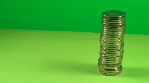 Green Screen Money Stacks Stock Video Footage | Royalty Free Green ...