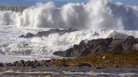 Large Beach Waves Stock Videos – Royalty-Free HD & 4K Videos