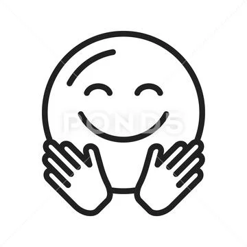 Hugging Face icon vector image. Suitable for mobile apps, web apps and ...