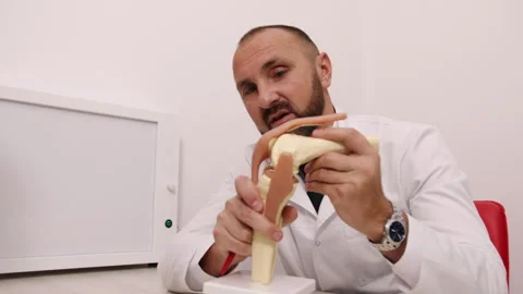 human anatomy, model knee, Patella and l... | Stock Video | Pond5