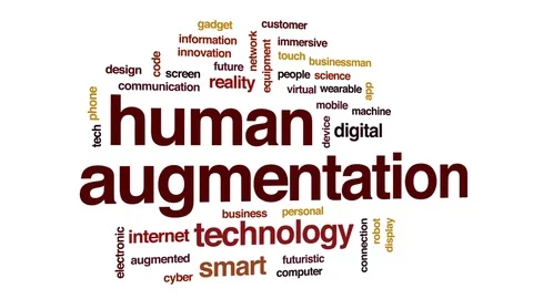 Human augmentation animated word cloud, ... | Stock Video | Pond5