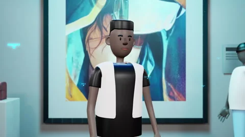 Human as avatar appears in immersive vir... | Stock Video | Pond5