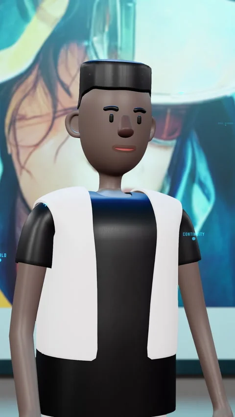 Human as avatar appears in immersive vir... | Stock Video | Pond5