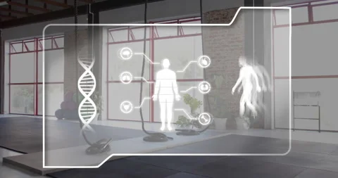 Human body and DNA structure animation o... | Stock Video | Pond5