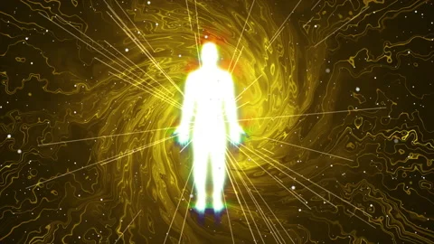 Human Body Silhouette with particle expl... | Stock Video | Pond5