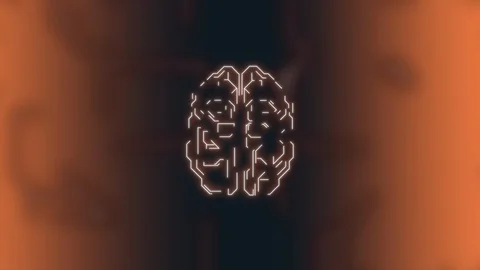 Human brain malfunction over firery dang... | Stock Video | Pond5