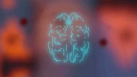 Human brain malfunction over firery dang... | Stock Video | Pond5