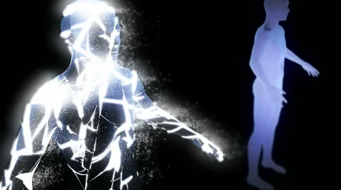 Human Deconstruction Vj Loop | Stock Video | Pond5