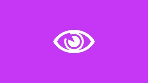 Human eye shape icon white color animati... | Stock Video | Pond5