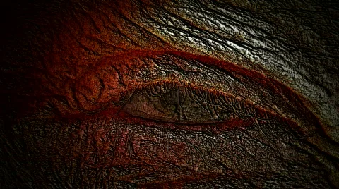 Human eye transformed to look weird | Stock Video | Pond5