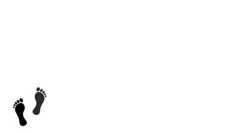 Footsteps Animation Stock Video Footage | Royalty Free Footsteps ...