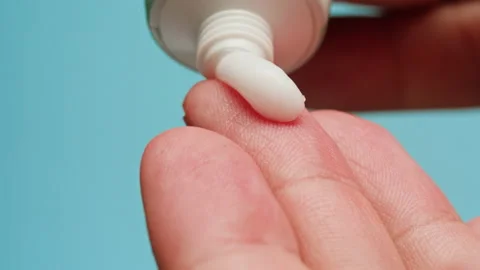 Human hand cream texture close-up, beaut... | Stock Video | Pond5