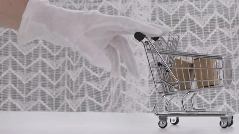 Human hand touching the handle of mini s... | Stock Video | Pond5