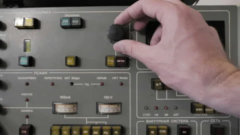 Human Hand Turns Lever Switch On The Mai... | Stock Video | Pond5