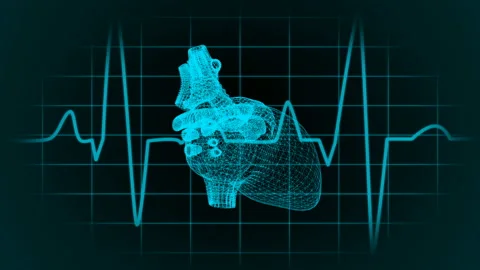 The human heart in the form of particles... | Stock Video | Pond5