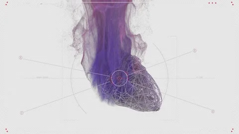 Human Heart Particles Animation | Stock Video | Pond5