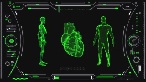 Human heart scan. | Stock Video | Pond5