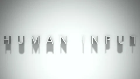 Human Input 3D title animation with shad... | Stock Video | Pond5