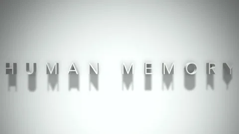human memory 3D title animation white t... | Stock Video | Pond5