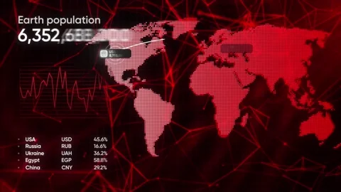 Human overpopulation growth and spread o... | Stock Video | Pond5