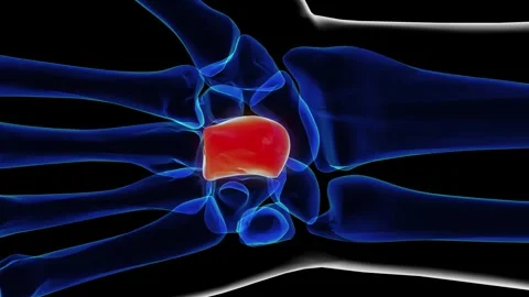 Human skeleton capitate bone anatomy 3D ... | Stock Video | Pond5