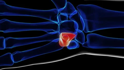Human skeleton hamate bone anatomy for m... | Stock Video | Pond5