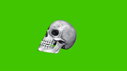 The human skull collapses into small dus... | Stock Video | Pond5