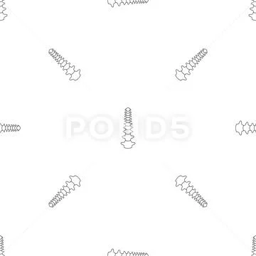 Human spine pattern seamless Stock Illustration ~ #99786692