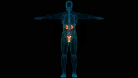 Human Urinary System with Reproductive S... | Stock Video | Pond5