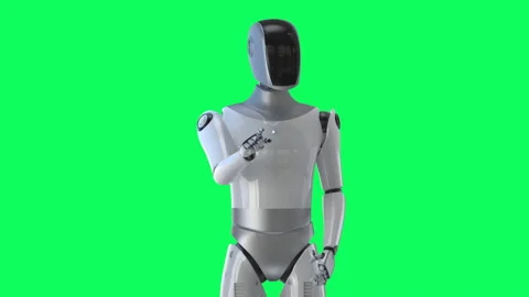 Green Screen Robot Stock Video Footage | Royalty Free Green Screen ...