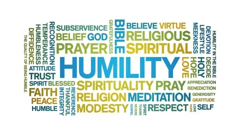 Humility animated word cloud,animation t... | Stock Video | Pond5