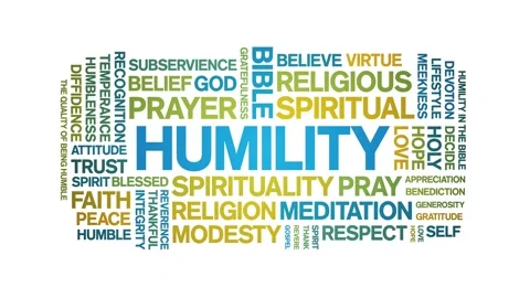 Humility animated word cloud,animation t... | Stock Video | Pond5