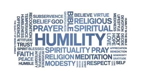 Humility animated word cloud,animation t... | Stock Video | Pond5