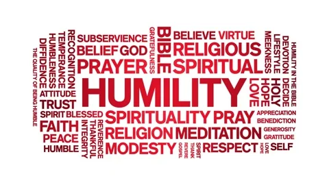Humility animated word cloud,animation t... | Stock Video | Pond5