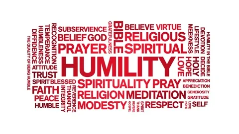 Humility animated word cloud,animation t... | Stock Video | Pond5