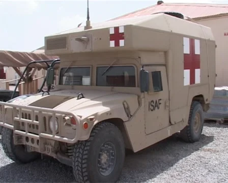 Humvee ambulance in Afghanistan | Stock Video | Pond5