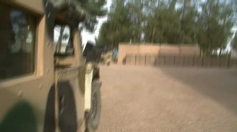 A humvee driving | Stock Video | Pond5