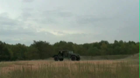 Humvee exploding from an Improvised Expl... | Stock Video | Pond5