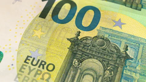 Hundred Euro banknote printing animation | Stock Video | Pond5