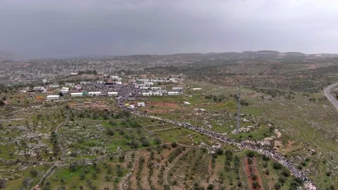 Hundreds of settler's at Evyatar settlem... | Stock Video | Pond5